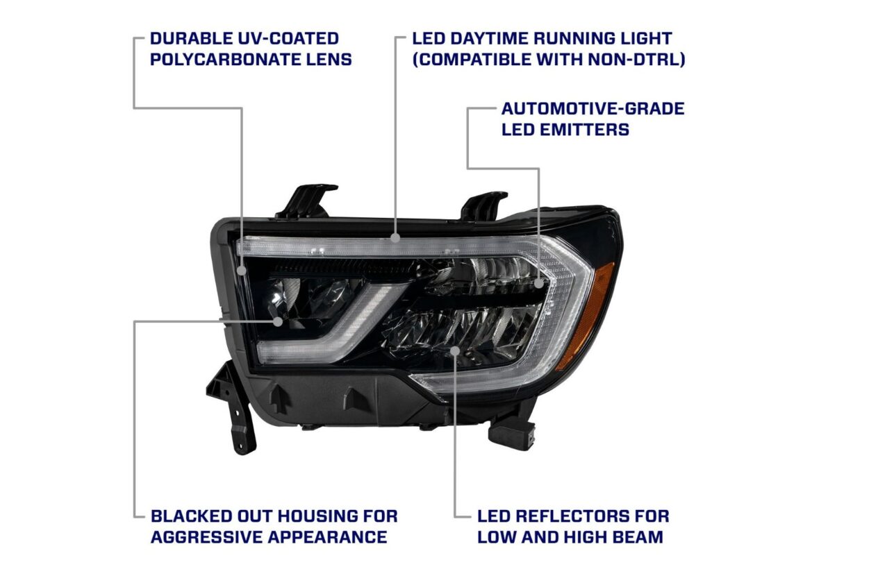 Form Lighting Toyota Sequoia (08-17) LED Reflector Headlights ...