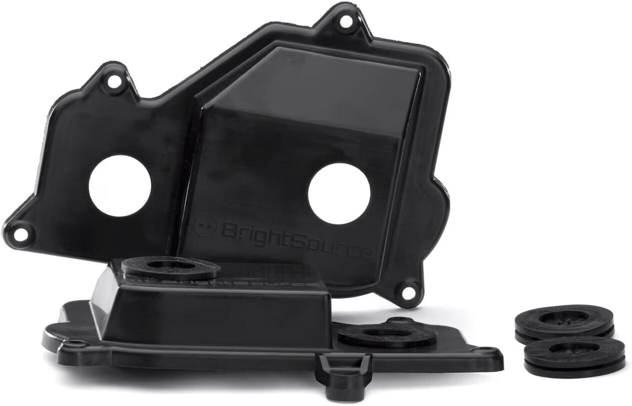 Ram (13-18) OEM Projector Headlight Extended Housing Dust Cap Covers ...