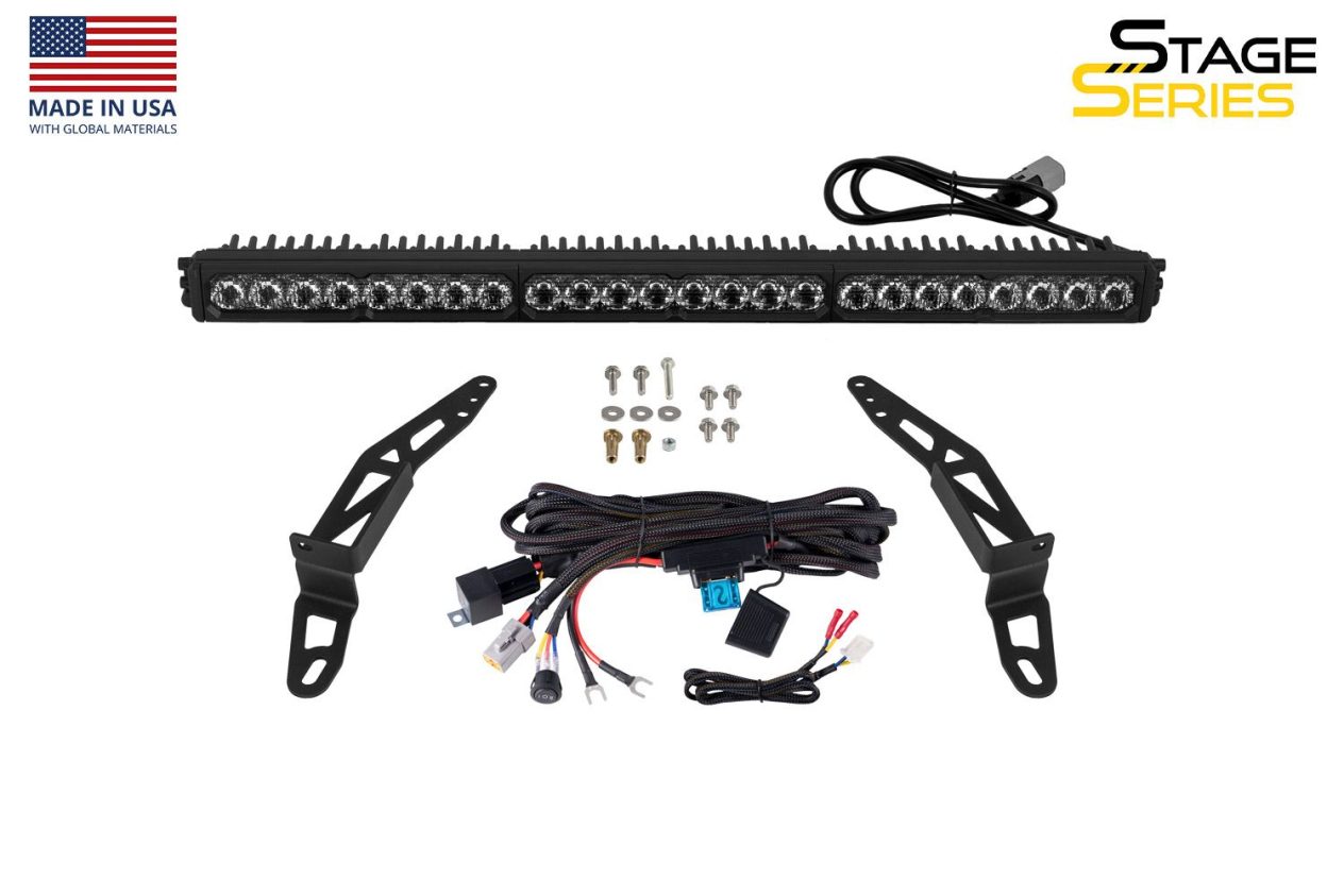Diode Dynamics 2018-2026 Jeep JL Wrangler SS30 Bumper LED Lightbar Kit ...